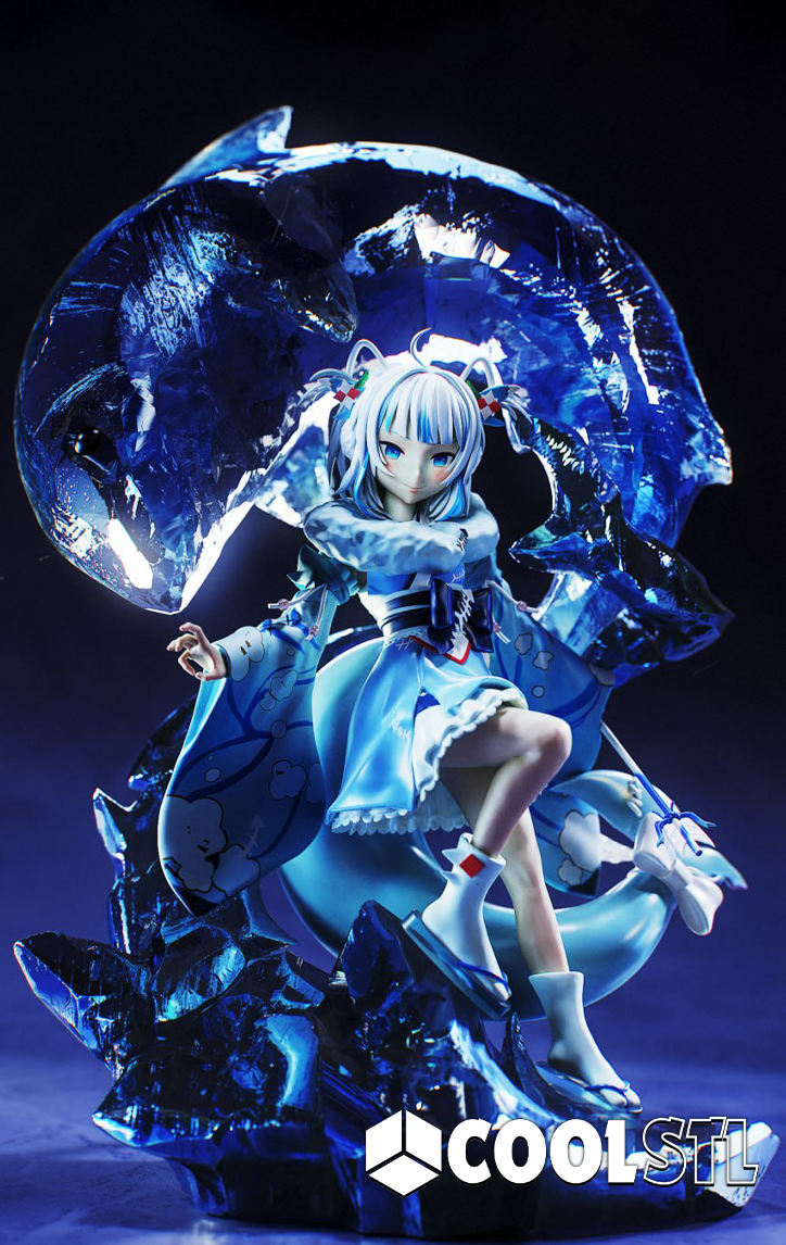 Gawr Gura STL File- 3D Printable (Digital Download) - CoolSTL