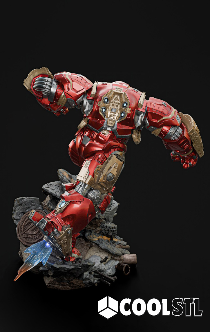 Hulkbuster Titan of Iron and Fury STL File- 3D Printable - CoolSTL
