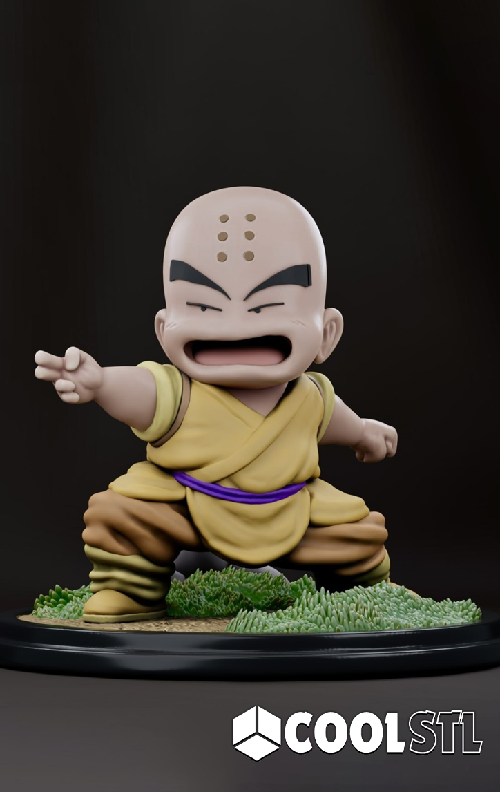 Krillin STL File- 3D Printable (Digital Download) - CoolSTL